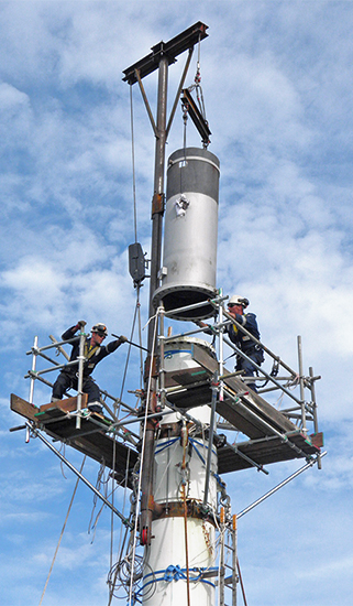 flare-stack-tips - Flare Tip Replacement for Offshore Flare Stacks